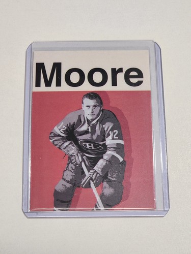 Dickie Moore Artist Signed Hockey Art Card 1/10 | eBay