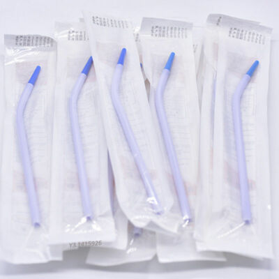 10/50/100Pcs Dental Surgical Suction Tips Suction Tube Long Slim Type ...