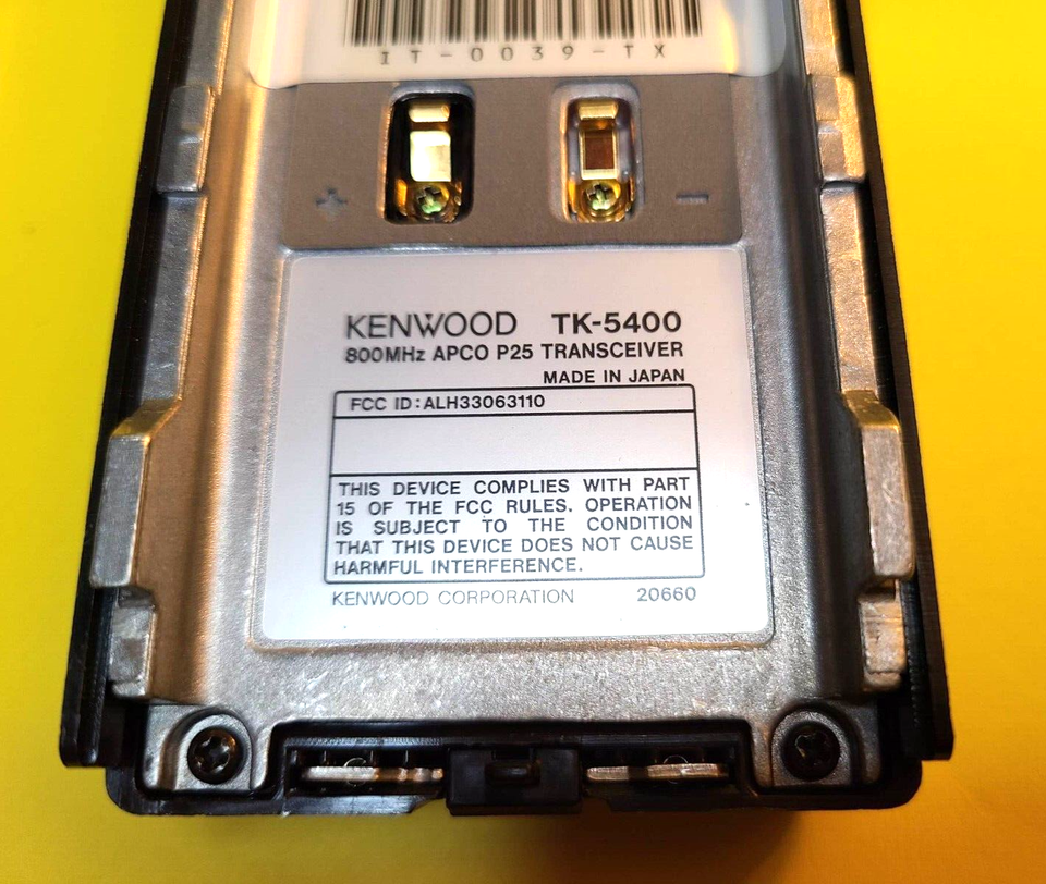 KENWOOD TK-5400 800MHz APCO P25 DIGITAL 512 CHANNELS TRANSCEIVER ...