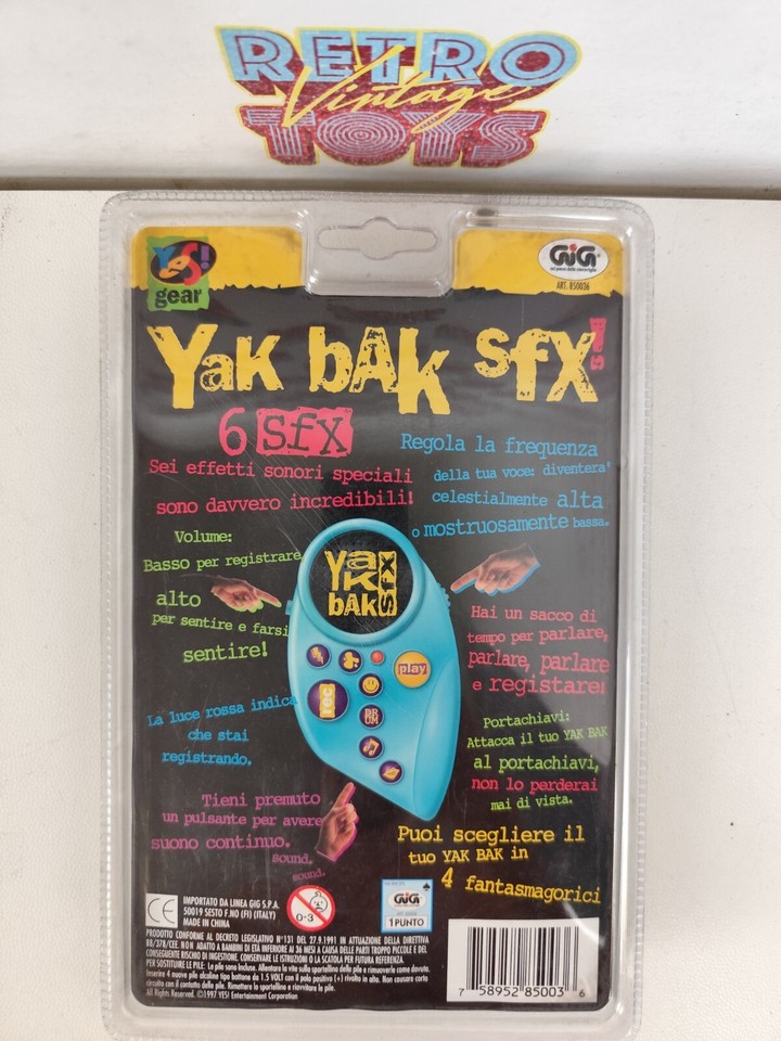 Yak Bak SFX Repeat Record and Mix Voice Sound Effects Haunted Gig 1997 ...