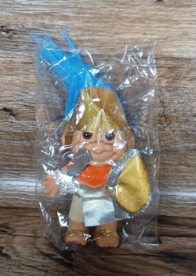 BLUE HAIR Russ Troll Gladiators Spartans Roman Soldier Knights 5" Troll ...
