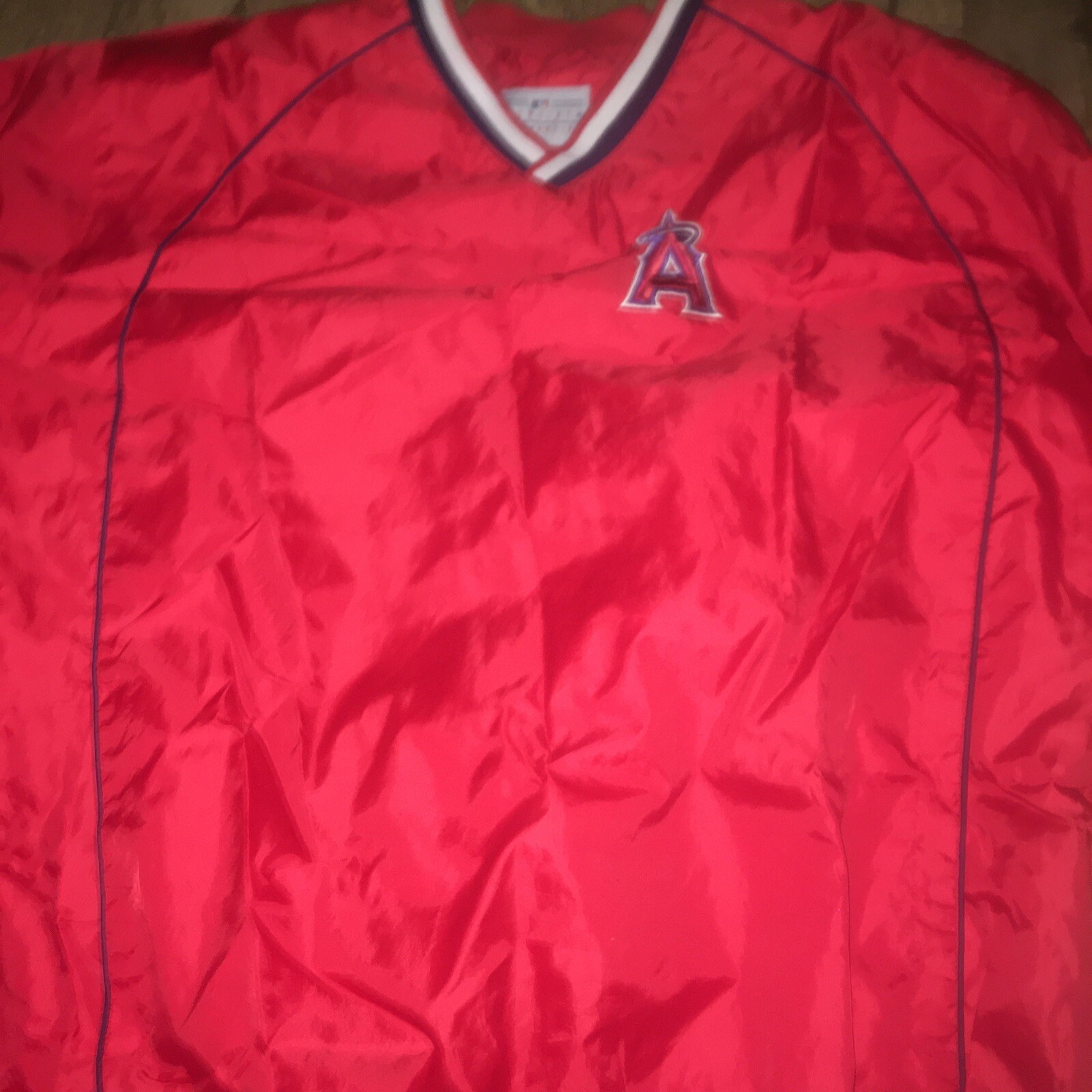 MLB Men’s Red Los Angeles Angels Anaheim Baseball Windbreaker Jacket ...