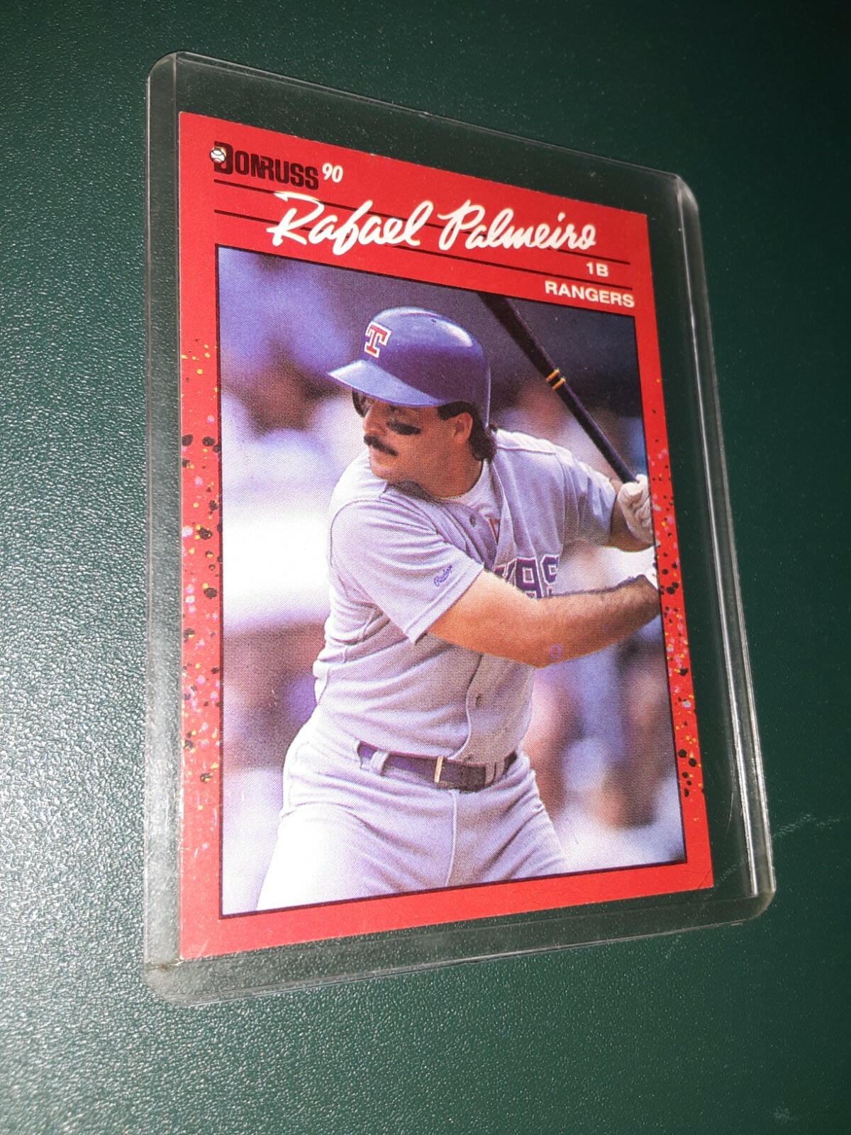 1990 Donruss card #225 - Rafael Palmeiro - *ERROR* Baseball Card MINT ...
