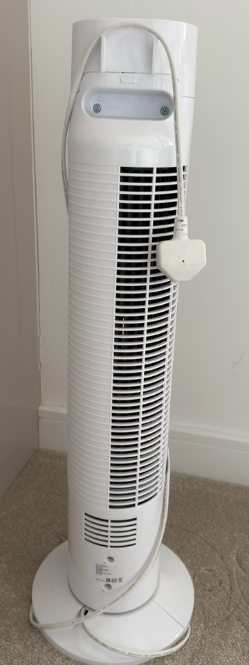 John Lewis 30 Inch Tower Fan – Quiet Cooling, Oscillating, 3 Speed ...