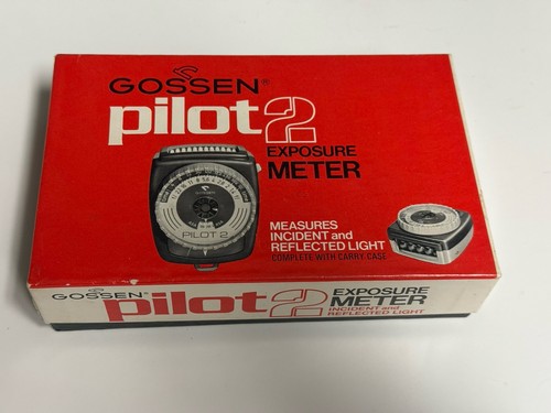 Vintage Gossen Pilot 2 Exposure Meter w/ Hard Carrying Case and Box | eBay
