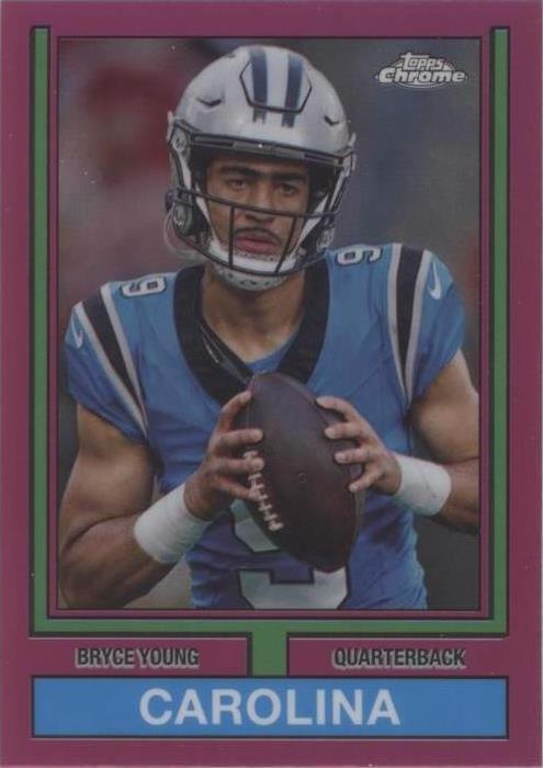 2024 Topps Chrome - 1974 Topps Football Bryce Young #74TF-23 Pink ...