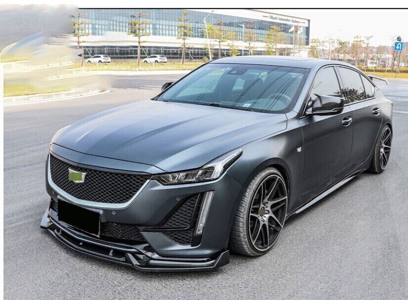 Carbon Fiber Front Bumper Lip Spoiler Bodykit For Cadillac CT5 CT5-V ...