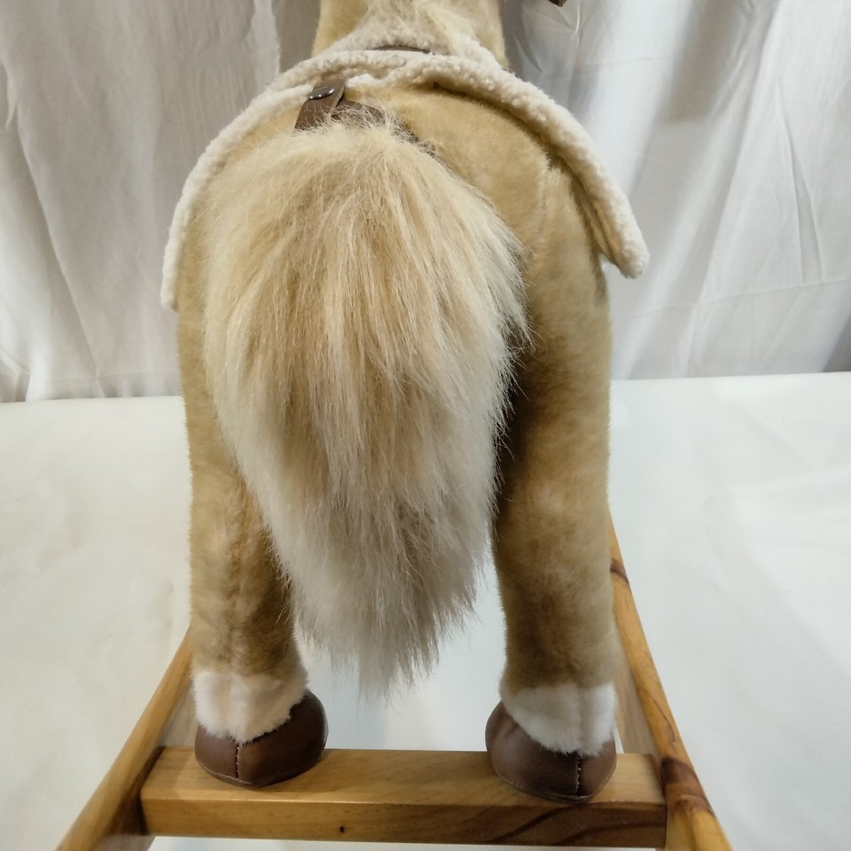 1996 Animated Chrisha Creations Rocking Playful Horse Plush Rocker ...