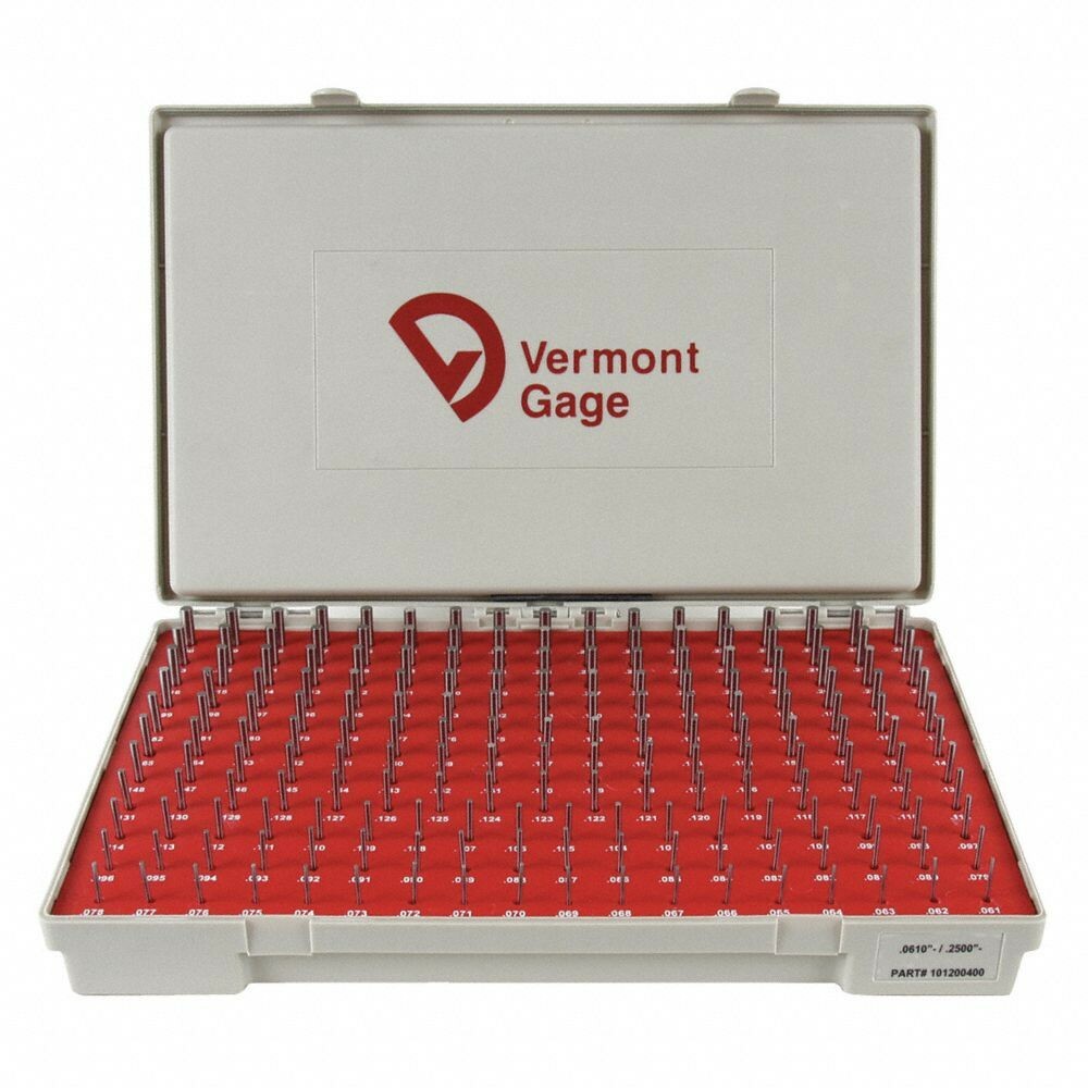 Vermont Gage Steel Pin Set - Class ZZ 250 pieces (minus) 101200500 | eBay