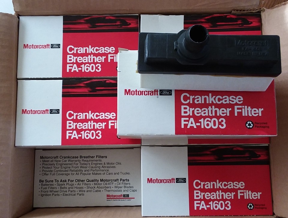 12 - OEM Motorcraft Engine Crankcase Breather Filter Element Ford F150 ...