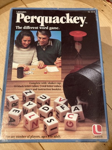 Vintage Retro Perquackey Word Game by Lakeside 1982 Edition No. 8313 ...