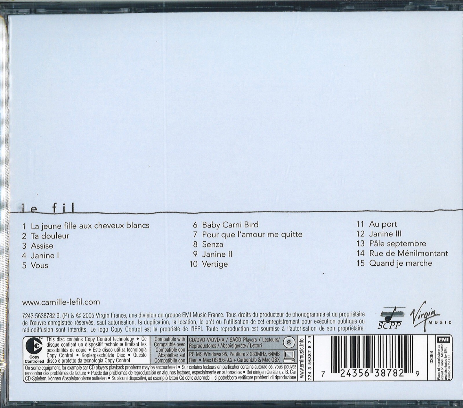 199A NEW SEALED LE FIL CAMILLE (CD) | eBay Australia