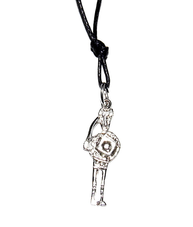 Necklace With Cord Black Small Bronze Nuragico Silver 800% Handcraft ...