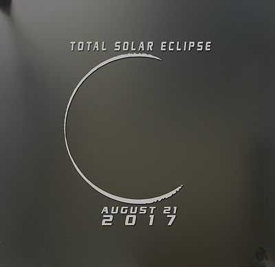 Solar eclipse total sticker august 21st 2017 nic JDM car window decal ...