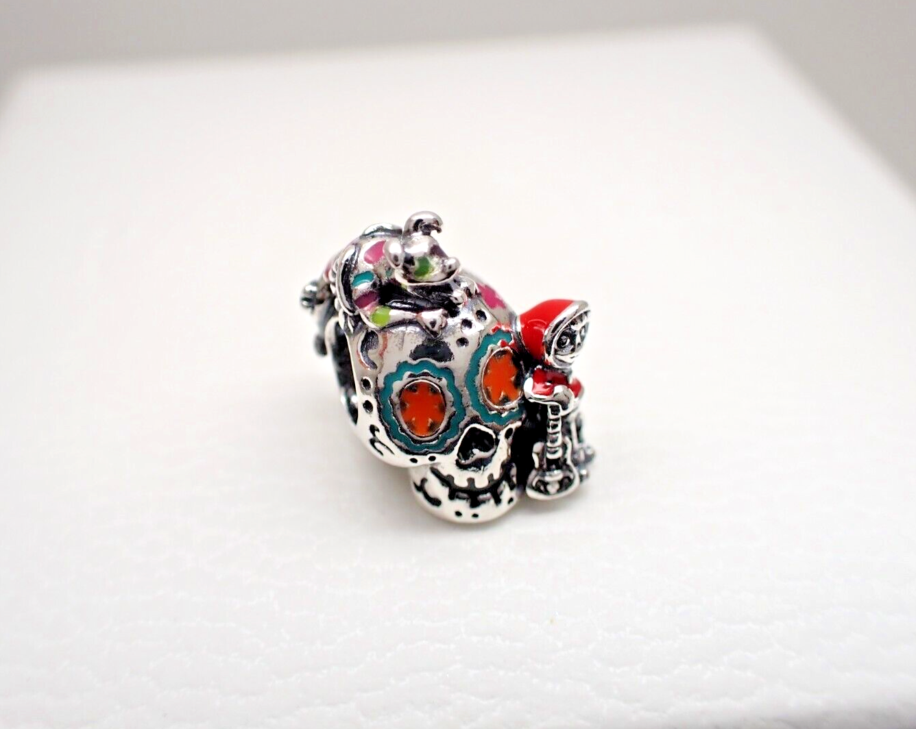 Authentic Pandora #792817C01 Coco Miguel & Dante Skull Glow-in-the Dark ...