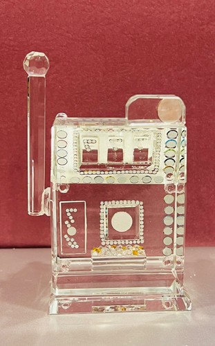 CRYSTAL SLOT MACHINE / ONE ARM BANDIT CUSTOMIZED with SWAROVSKI ...