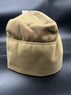 Small/Medium USMC Coyote Brown Fleece Watch Cap Military Beanie - Made ...