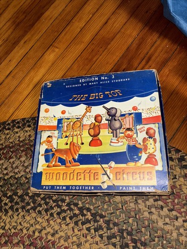 Vintage Toy Woodette Circus Kit Mary Alice Stoddard Unused 1945 | eBay