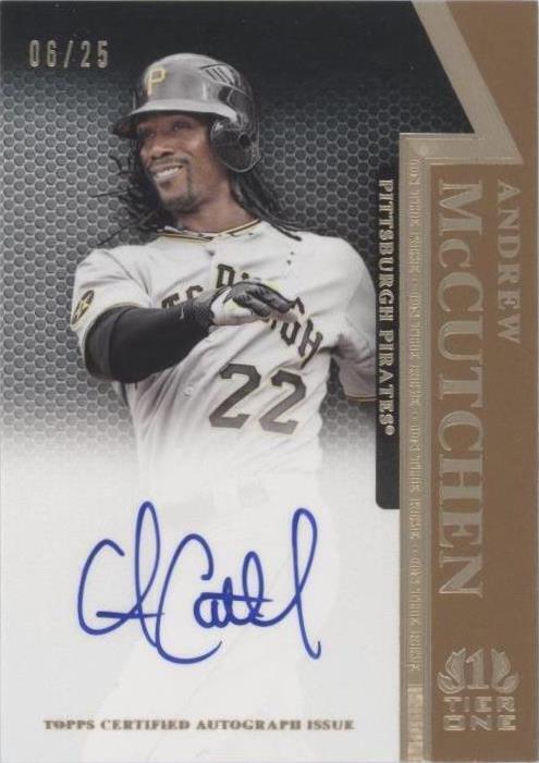 2011 Topps Tier One - On the Rise Autograph Andrew McCutchen #OR-AM ...