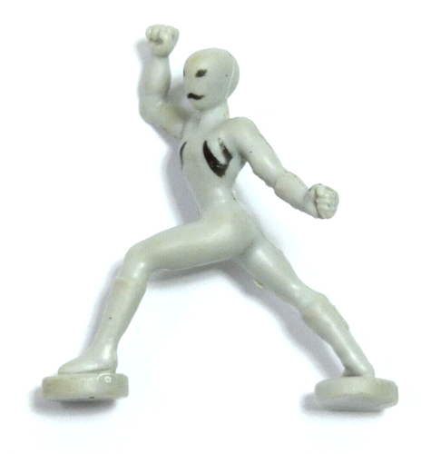 MINI FIGURINE POWER RANGERS GRIS (PLASTIQUE 4 CM) JOUET COLLECTION ...