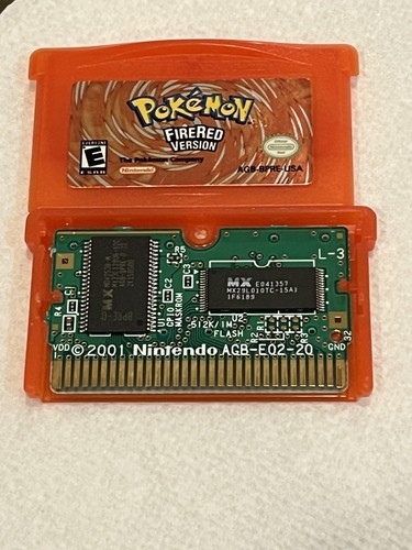 Pokemon FireRed w/ All 386 Complete Pokedex Authentic Tested Saves GBA ...