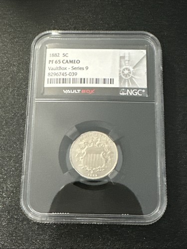 1882 Shield Nickel 5C NGC PF65 CAM Proof Cameo ~ VAULTBOX VAULT BOX ...