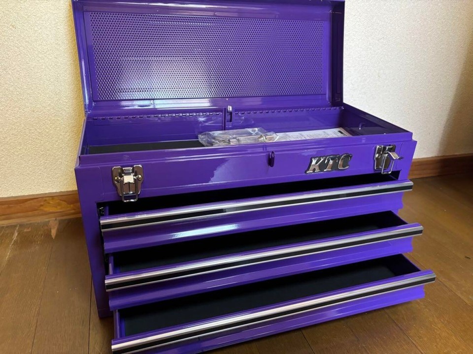 KTC Tool Box SKX0213PU2 Purple Limited time color 3 tiers 3 drawers New ...