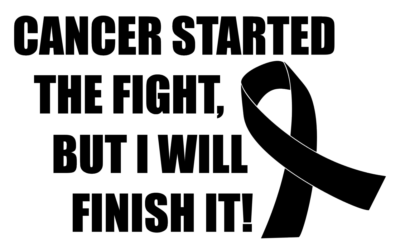 Cancer Started the fight Vinyl Decal, Bumper Sticker, Car, Windows ...