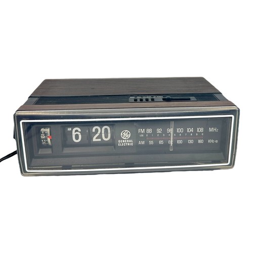 Vintage 1984 GE General Electric Flip Clock Radio Alarm Clock 7-4305F WORKING | eBay
