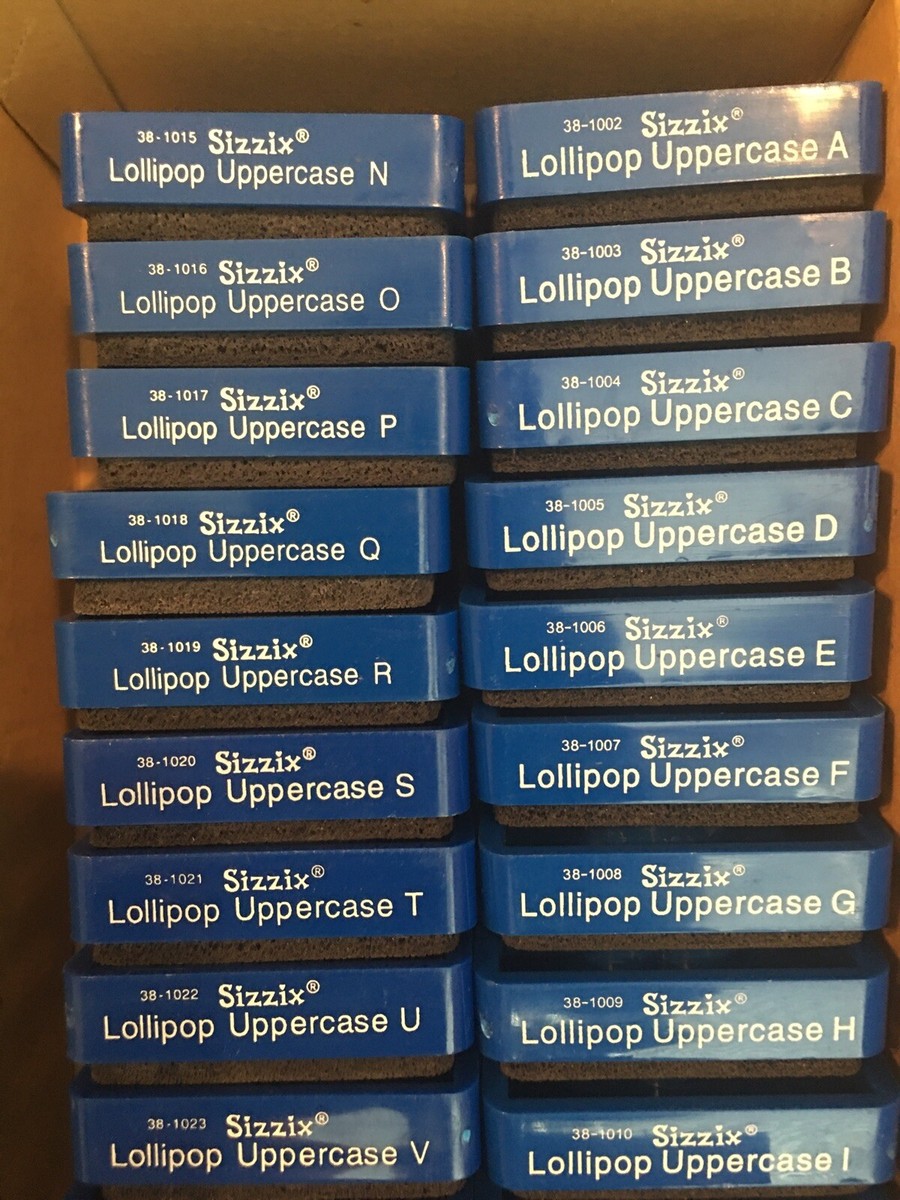 Sizzix Lollipop Letters Sizzix Alphabet Die Etsy