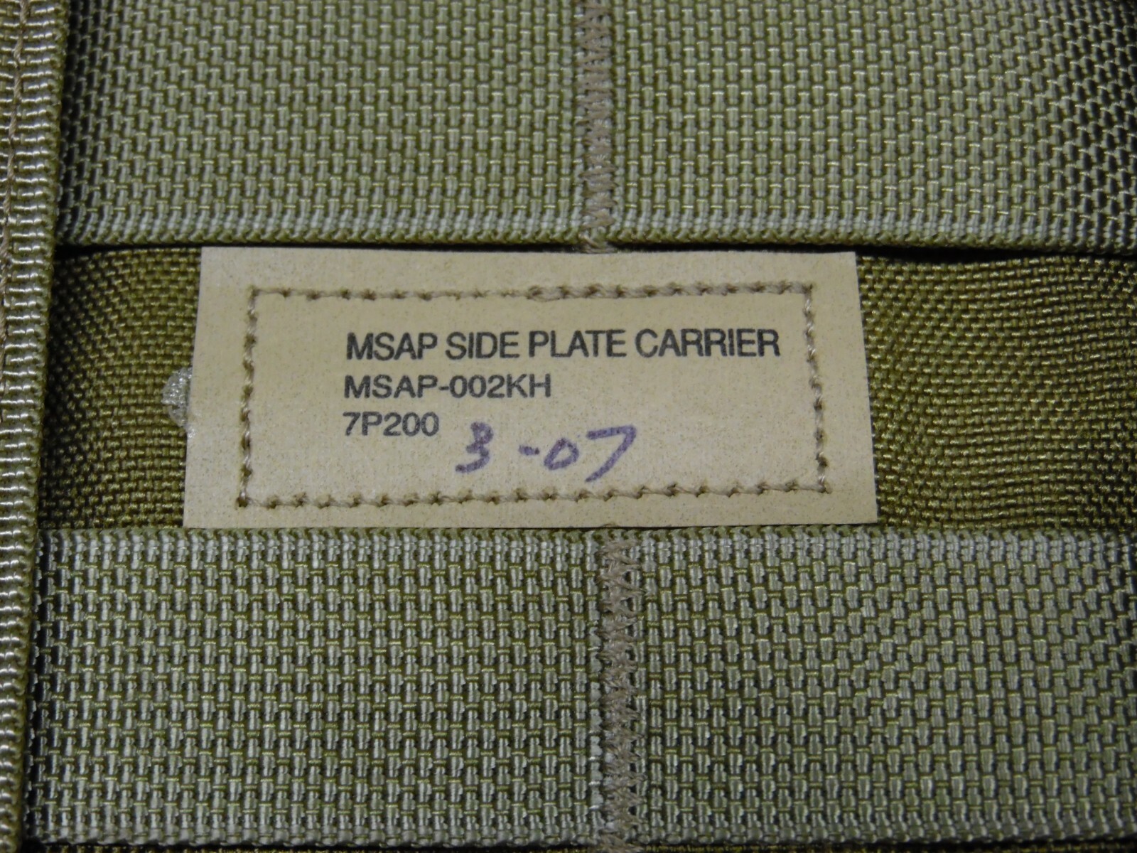 Side Plate Carrier MSAP Khaki Resource Center | eBay