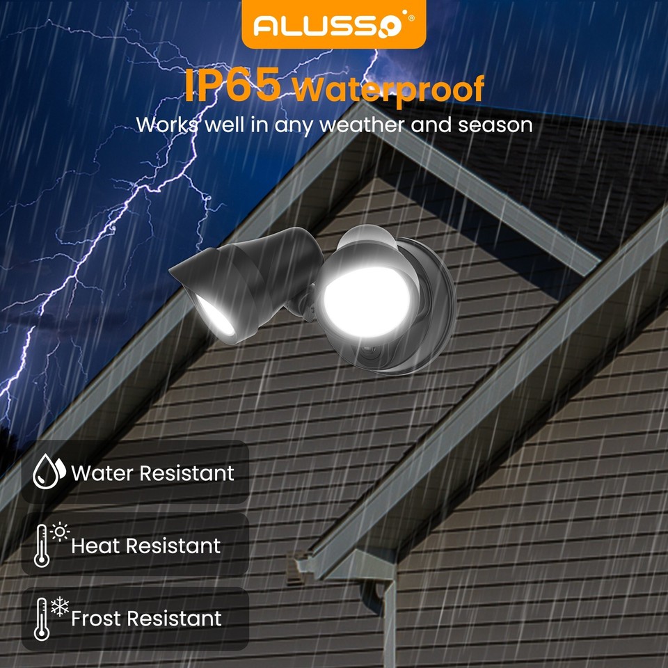 2000lm LED Security Lights Dusk to Dawn 3CCT IP65 Waterproof Outdoor ...