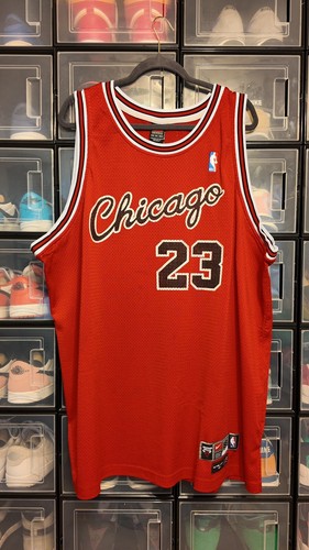 100% Authentic Mens Nike Michael Jordan Chicago Bulls Script Jersey sz ...