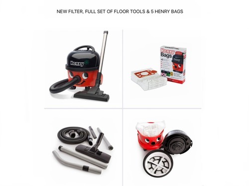 Numatic Henry HVR200 Bagged Cylinder Vacuum Cleaner With New Tools ...
