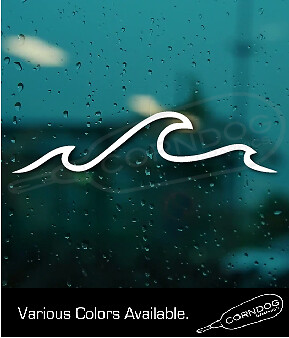 Wave VINYL STICKER DECAL BEACH PEACE CALM ISLAND SERENITY OCEAN | eBay