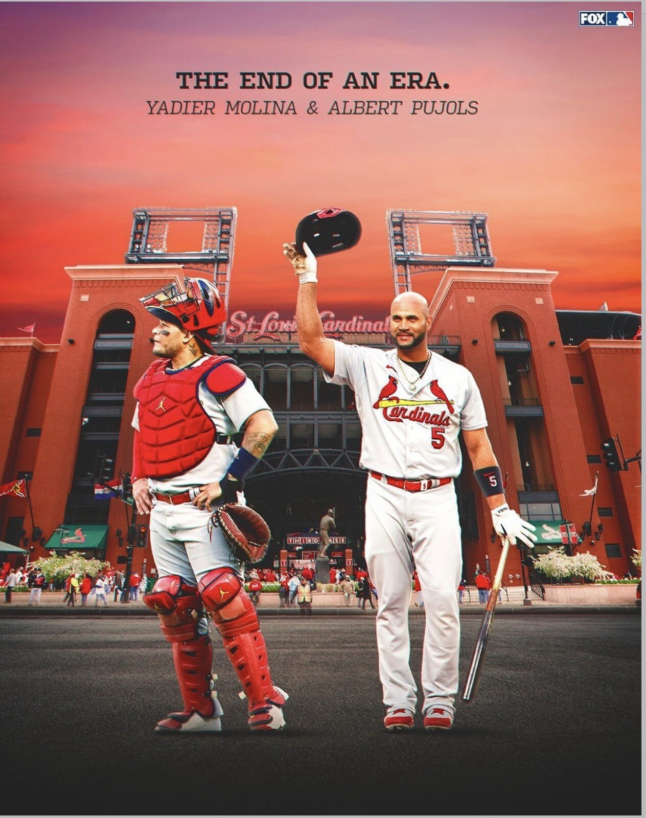 MLB GAME USED BASEBALL Albert Pujols and Yadier Molina LAST GAME EVER 🚨 ...