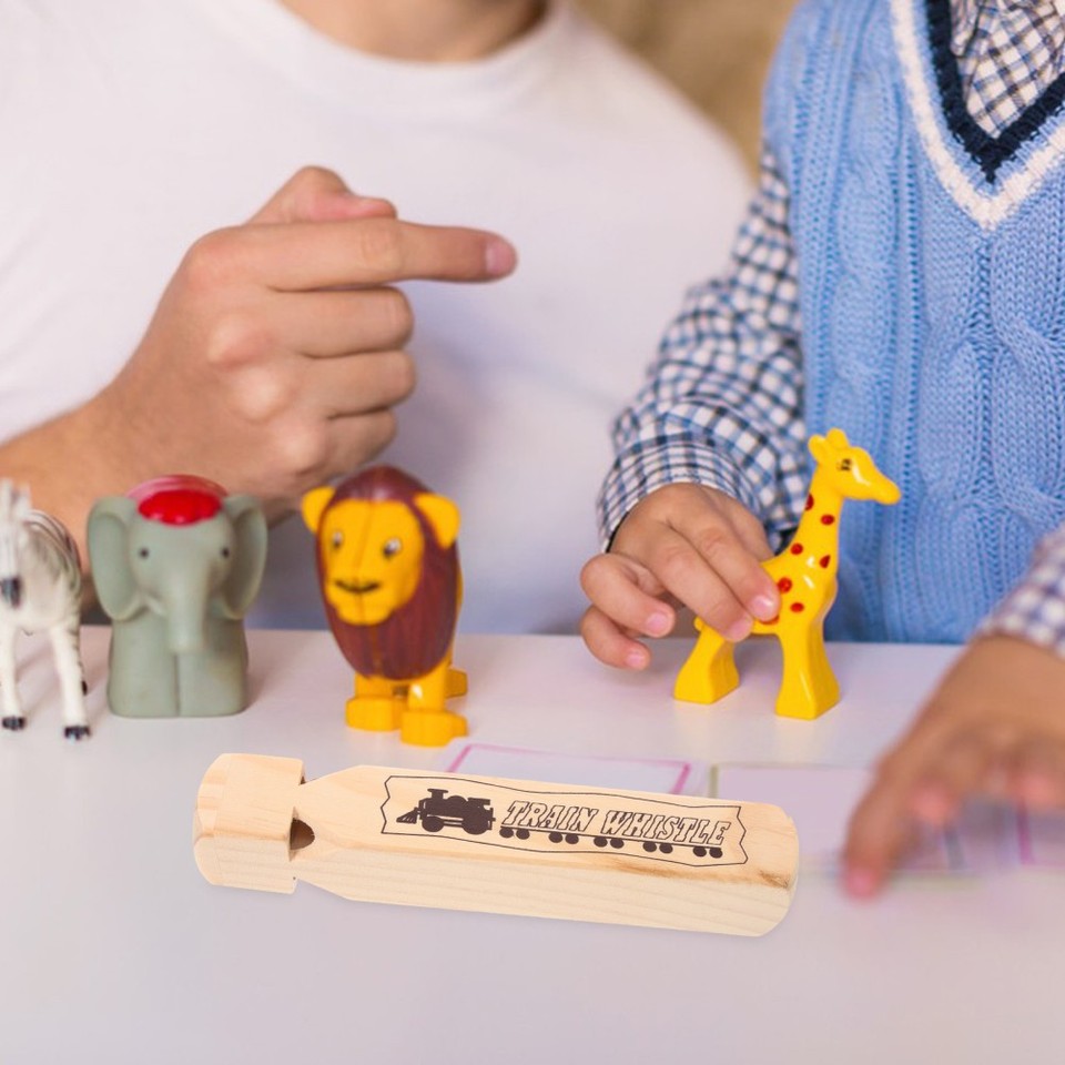 2 Pcs Wind Musical Instrument Childs Train Whistle Kids Sound Toys Horn ...