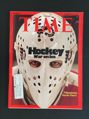 BERNIE PARENT FEBRUARY 24,1972 TIME MAGAZINES FACE MASK ISSUE | eBay