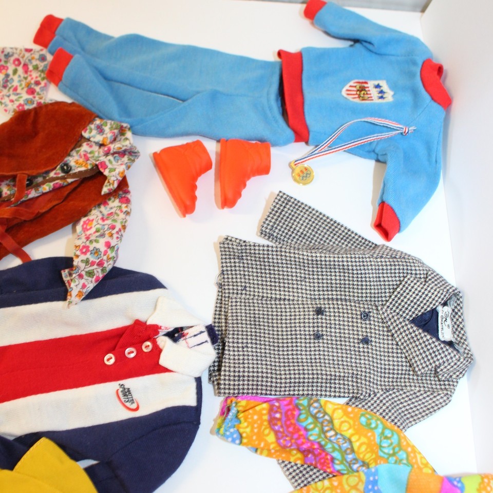 Vintage Ken & Clone Clothing grab bag Lot shirts pants jacket etc. GC ...