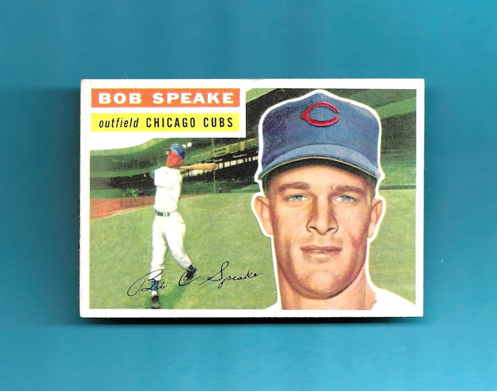 1956 Topps ROOKIE RC Card # 66 BOB SPEAKE CHICAGO CUBS SHARP! | eBay