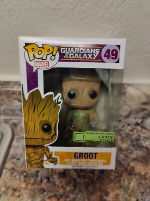Groot Glow in the Dark Loot Crate Funko Pop Marvel Guardians of the ...