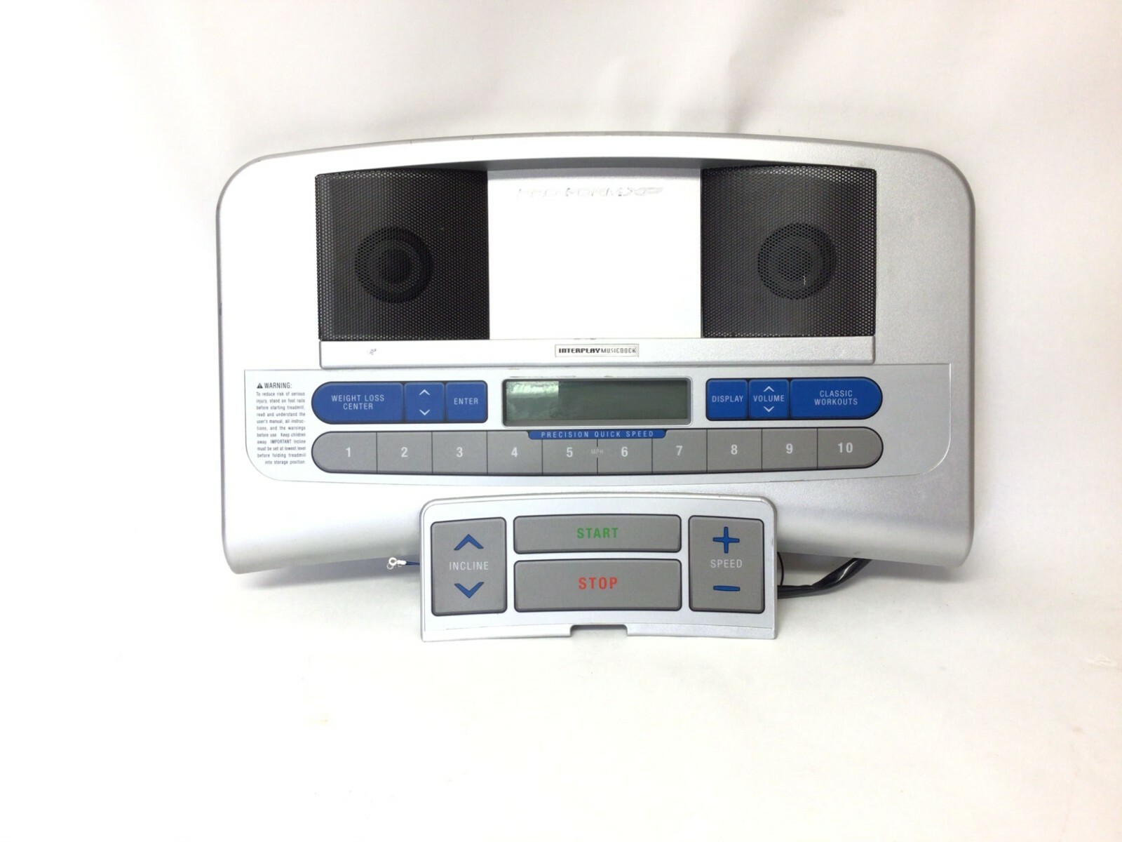 Proform 4.5 Trainer 580 LT XP Weight Loss Treadmill Display Console ...