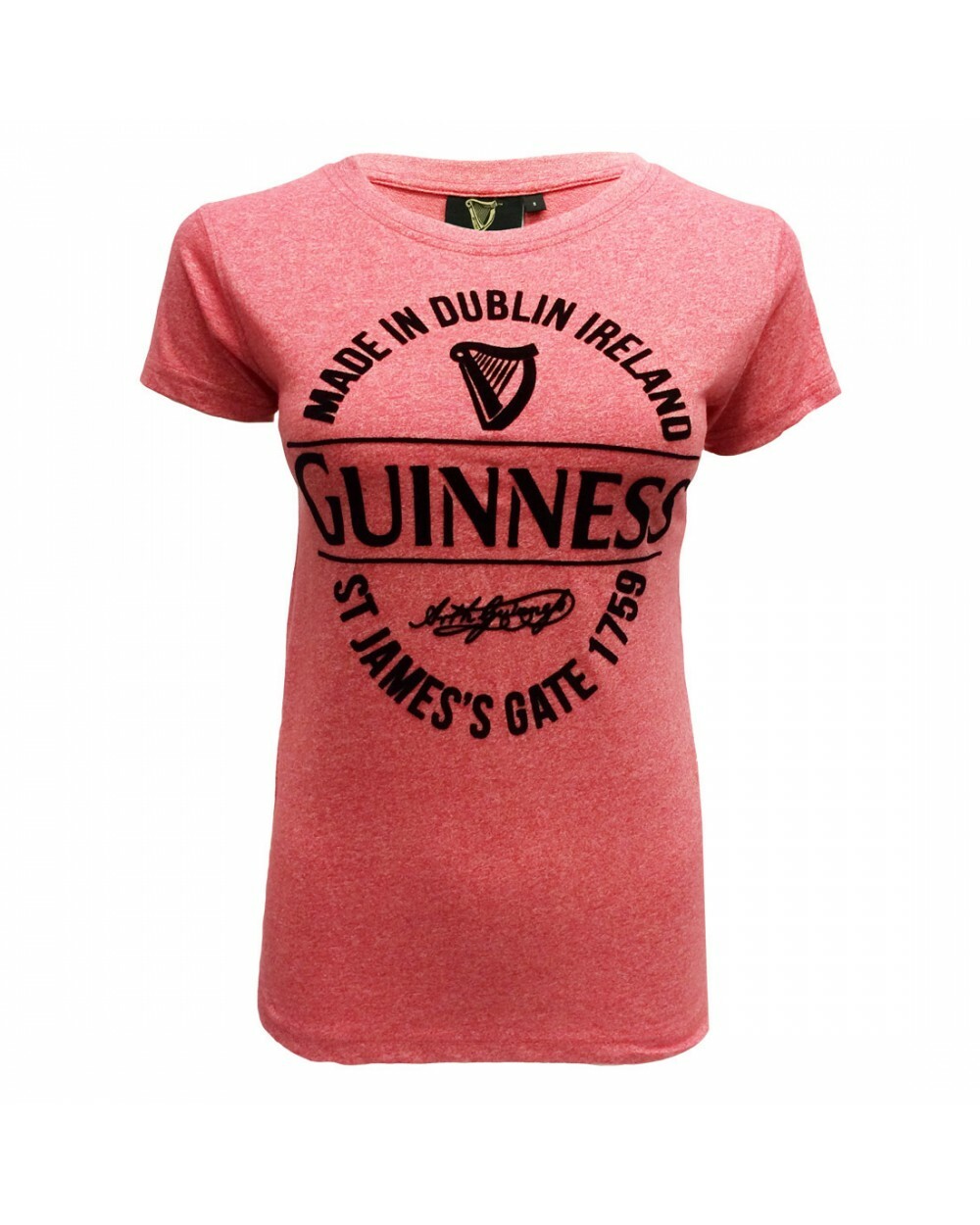 Women T-Shirt Guinness Red Stamp Grindle Cotton Fitted style Lovely ...