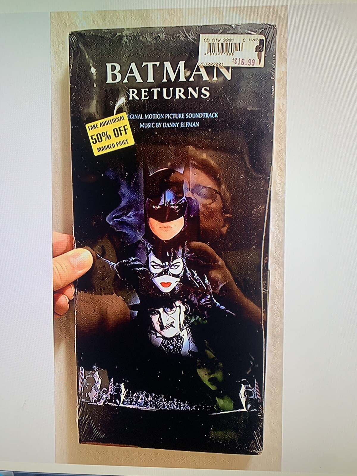 BATMAN RETURNS CD LONGBOX ‘92 “SOUNDTRACK” Factory Sealed-Danny Elfman ...