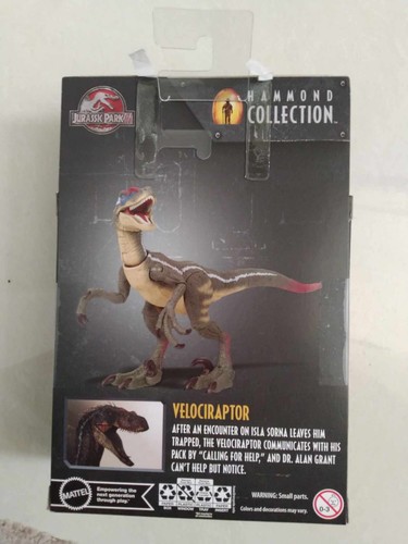 Jurassic world hammond collection Velociraptor male (read description) | eBay