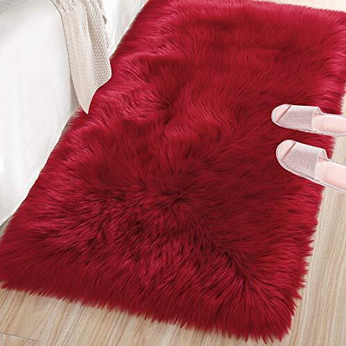 Soft Fluffy Faux Fur Rugs for Bedroom Bedside Rug 2x3, Washable 2 x 3 ...