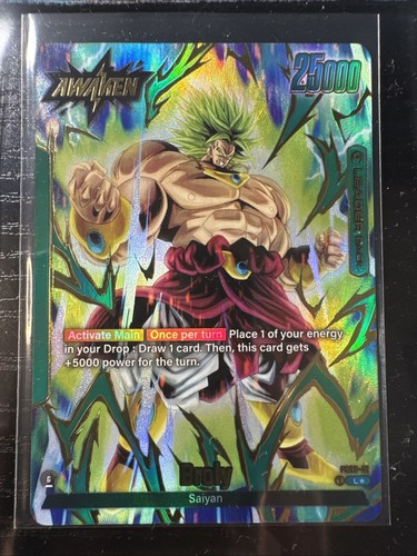 Dragon Ball Fusion World Broly Gold Foil Leader Alt FB03-01 🔥🔥🔥 | eBay