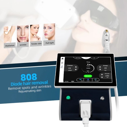 808 Diode Laser Hair Removal Machine With 3Wavelength 755 1064 808nm ...