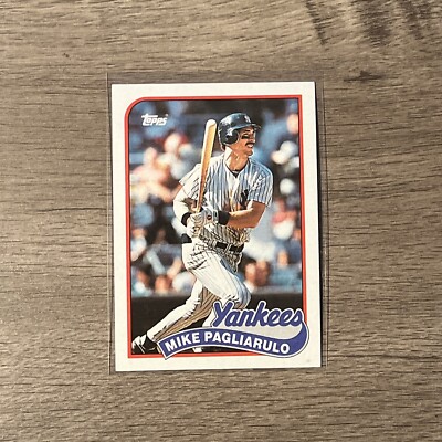 1989 Topps New York Yankees Baseball Card #211 Mike Pagliarulo | eBay