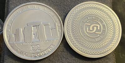 2010 Daniel Carr Two Pounds Stonhedge Test Pattern Coin Only 20 Minted ...